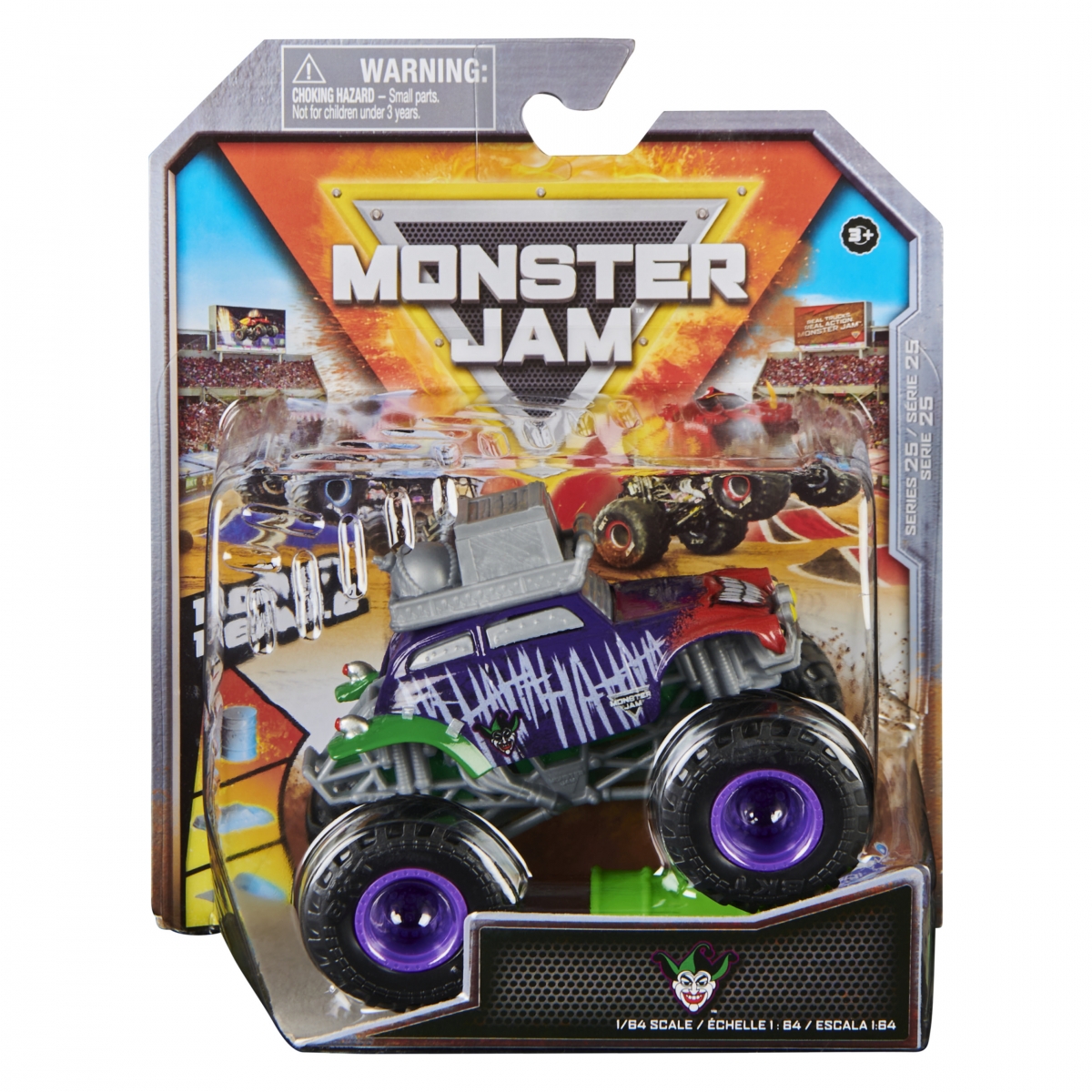 MONSTER JAM 1:64 transportlīdzeklis Joker Heroes & Villains, 6064604 ...